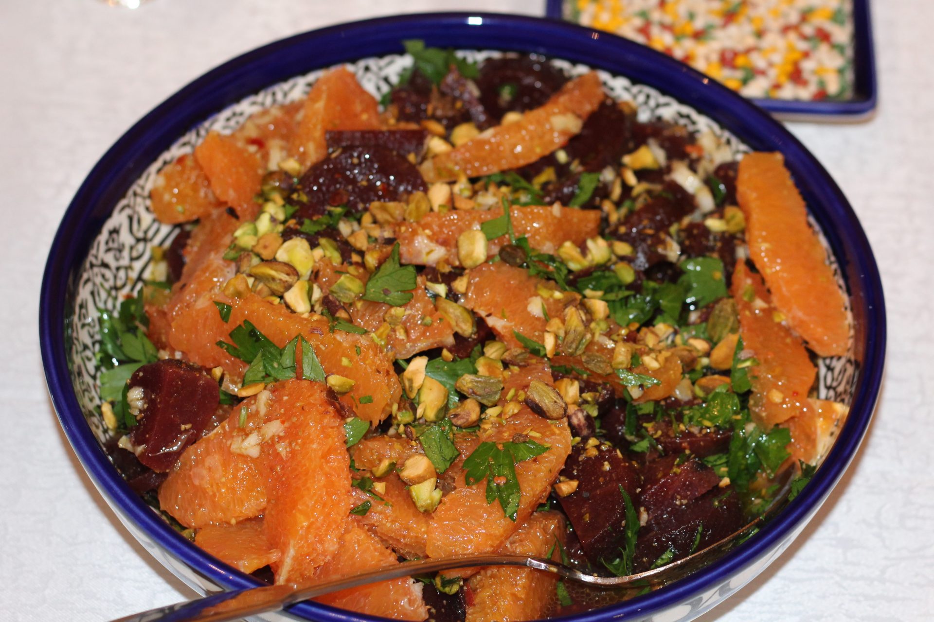 Moroccan Beet and Orange Salad with Pistachios - Lisa and Frances Cook