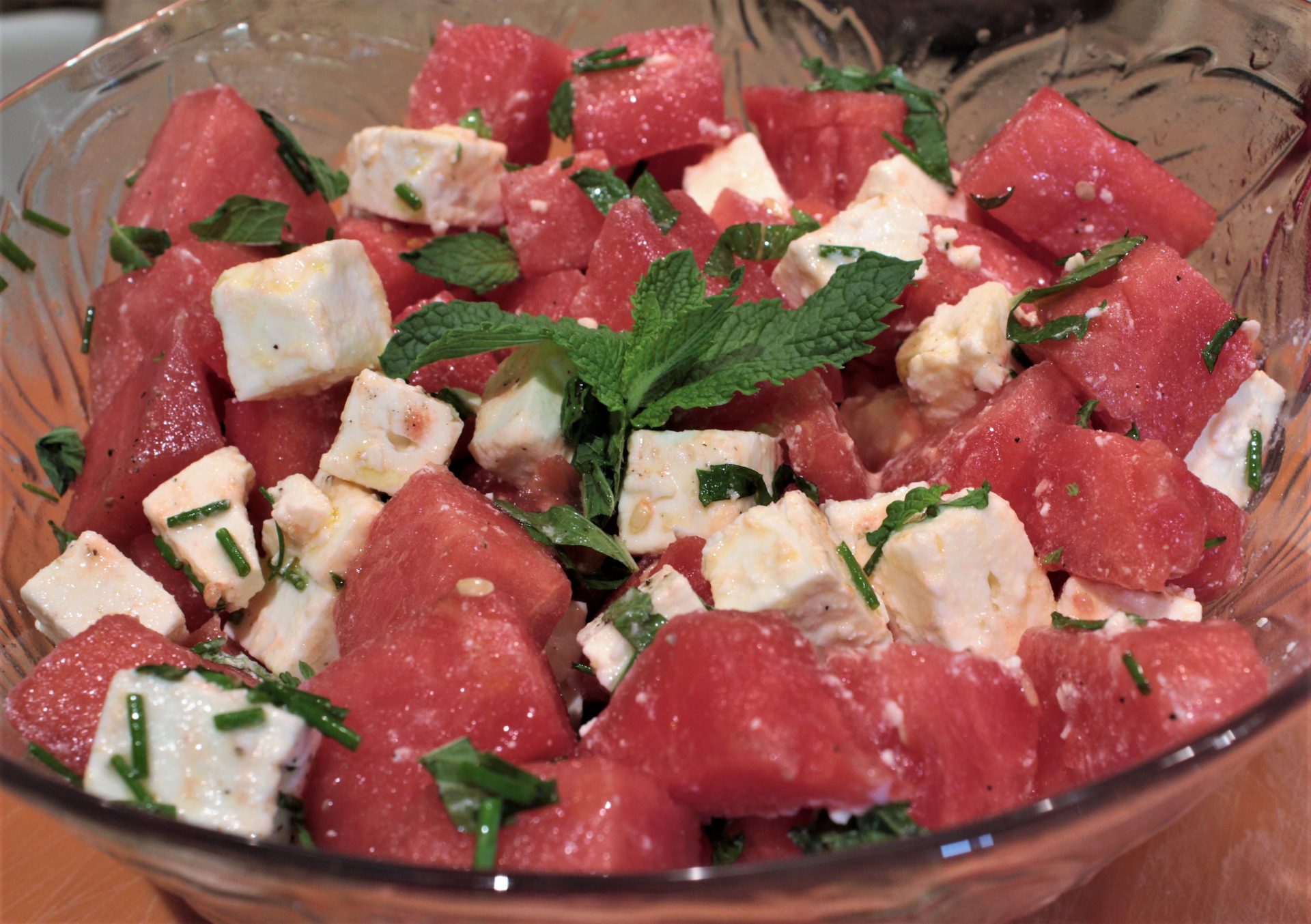 Watermelon and Feta Salad - Lisa and Frances Cook