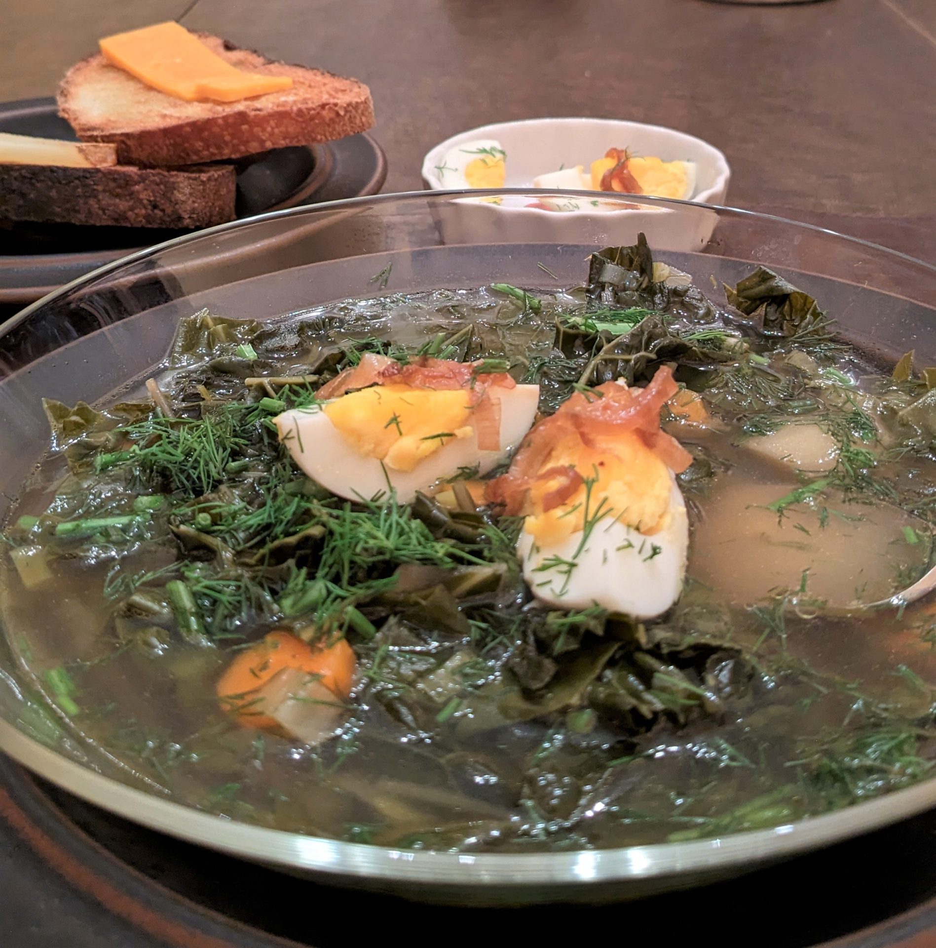 Spring Greens Soup - Lisa and Frances Cook Spring Greens Soup