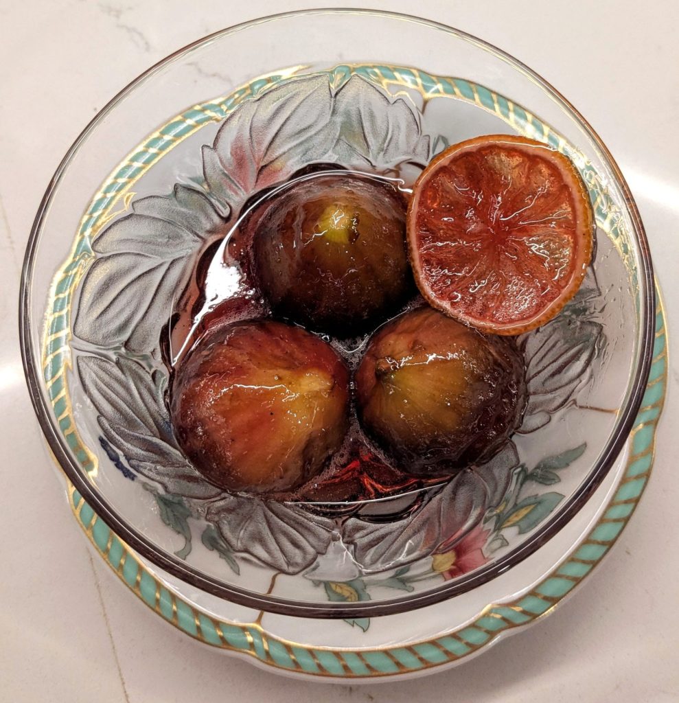 Fresh Figs Poached in Syrup - Lisa and Frances Cook